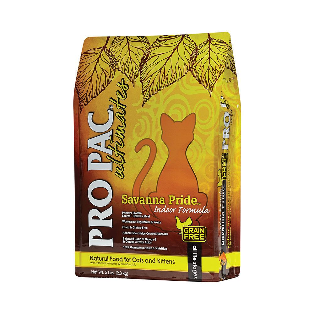 PRO PAC® Ultimates™ Savanna Pride™ Indoor Cat Food Formula 5 Lbs ...